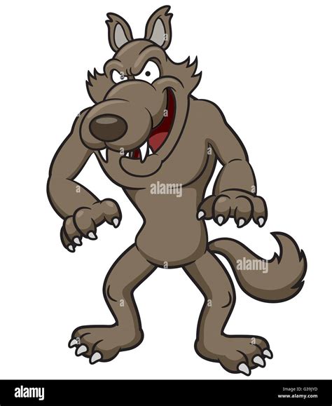 Vector Illustration Of Wolf Cartoon Stock Vector Image And Art Alamy