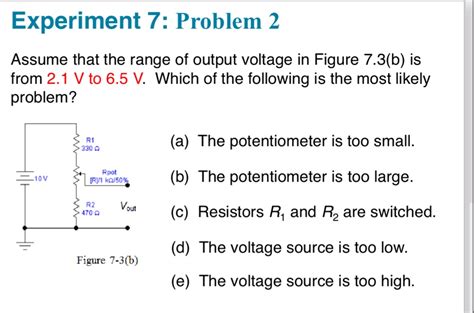 Solved Experiment Problem Assume That The Range Of Chegg Com