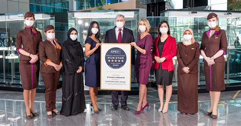 Etihad Airways Awarded Five Stars In The Apex Official Airline Ratings