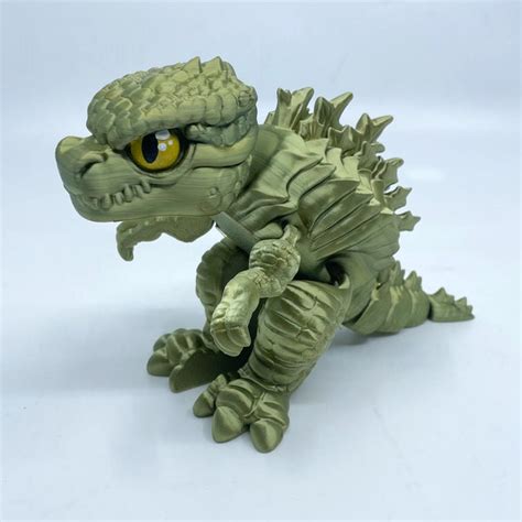 Articulated Godzilla Fidget Etsy Uk