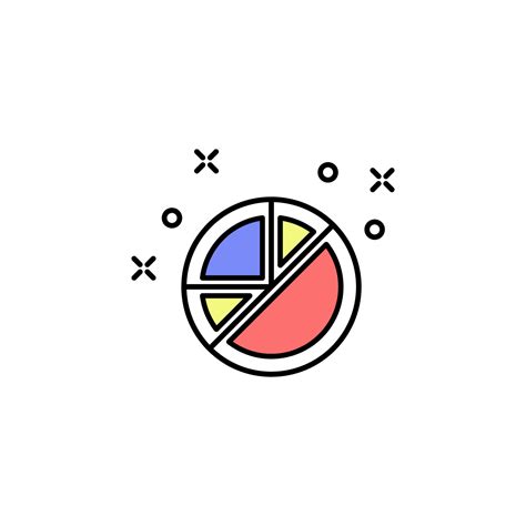 Diagram Pie Colored Vector Icon 22766429 Vector Art At Vecteezy