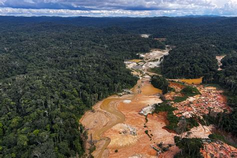 Brazil And Colombia Destroy Illegal Gold Mines In Amazon Rainforest