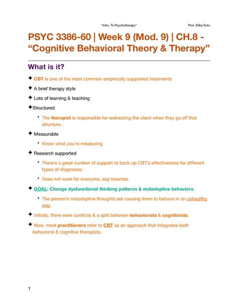 Psyc 3386 Week 9 Ch8 Lecture Notes To Prof Erika Soto Psyc Week 9