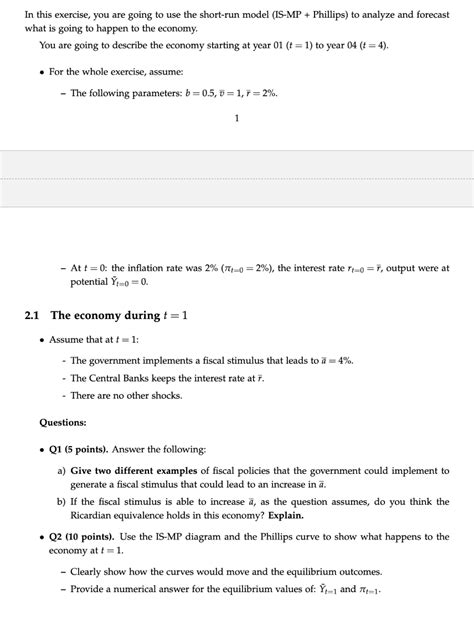 Solved In This Exercise You Are Going To Use The Short Run Chegg Com