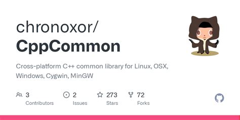 Github Chronoxorcppcommon Cross Platform C Common Library For
