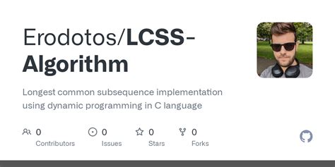 Github Erodotoslcss Algorithm Longest Common Subsequence