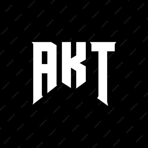Premium Vector Akt Letter Logo Design For Technology Company Akt Logo