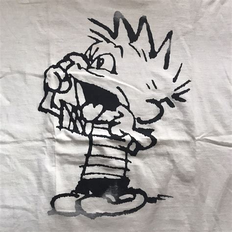 Vintage Calvin And Hobbes Attitude Nose Picker Large Gem