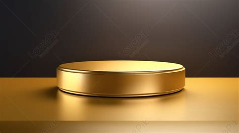 제품 디스플레이를 위한 고급스러운 3d 황금 금속 원형 연단의 화려함을 매혹적인 경험 화려 배경 연단 배경 제품 디스플레이 배경 이미지 Hd 화려 연단 제품