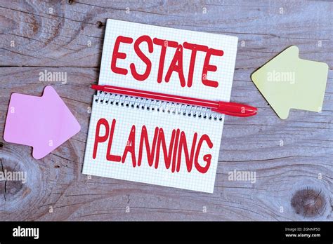 Sign Displaying Estate Planning Word Written On The Management And Disposal Of That Person S Is