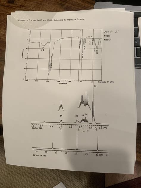 Nmr And Infared Spectroscopy Homework Help R Chemhelp