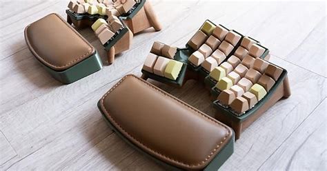 Ergonomic Mid Century Modern Inspired Keyboard
