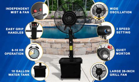 Cool Misting Fan Rental We Deliver 7 Days A Week