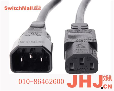 Cisco Cab C13 C14 Ac 电源线 思科交换机电源跳线 Cab C13 C14 Power Cord C13 To C14 Recessed Receptacle 10a