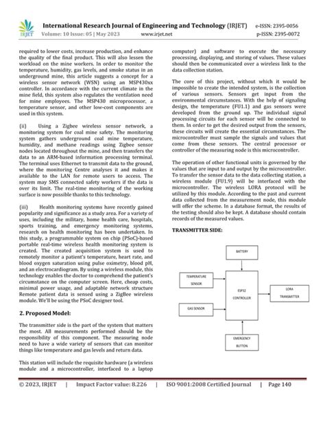 Coal Mine Safety Intelligent Monitoring Based On Wireless Sensor Network Pdf