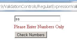 RegularExpressionValidator Example In ASP NET Numeric Field Validation Using