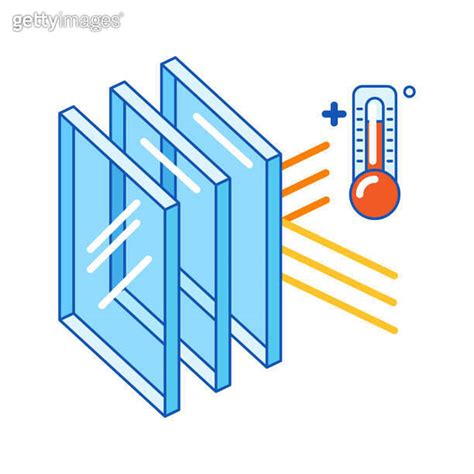 Keeping Warm Temperature Inside House With Glass Layers Cross Section