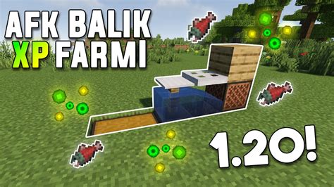 Minecraft Afk Balık Xp Farmı Yapımı 120 119 Youtube