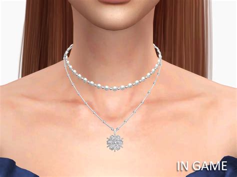 The Sims Resource Snowflake Necklace