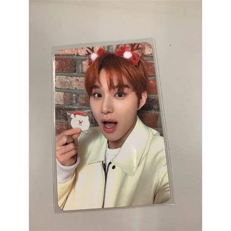 Jual Photocard Official Jungwoo Nct 127 Pink Christmas Edition Shopee
