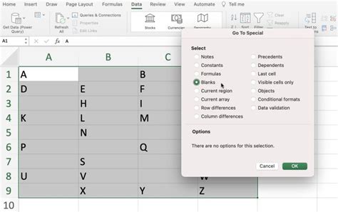 how to delete blank cells in excel myexcelonline