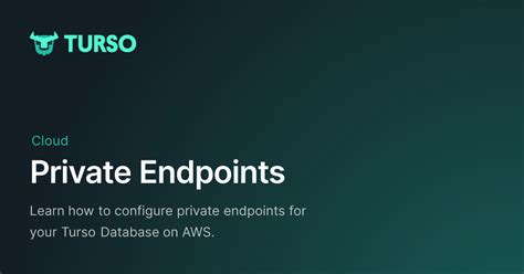 Private Endpoints Turso