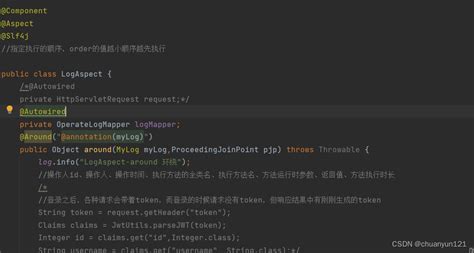 Aop Around报错 Mylog 和 Proceedingjoinpoint 的参数位置错误nested Exception Is Javalang