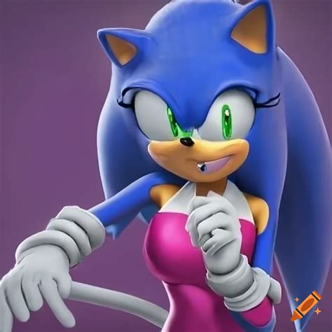 Artwork Of Female Sonic The Hedgehog And Rouge On Craiyon