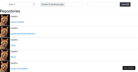 React GitHub REST API 11 Lab Codesandbox