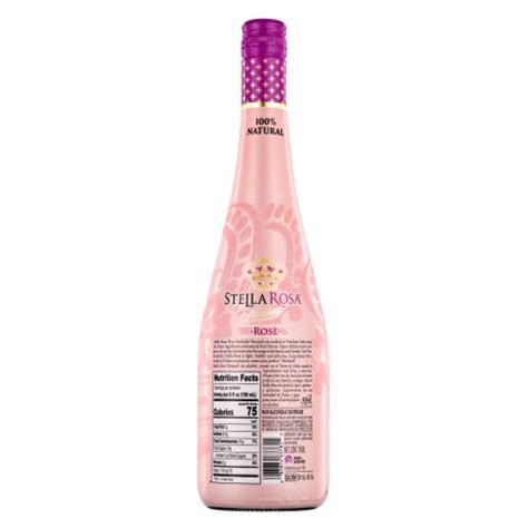 Stella Rosa Naturals Rose Italian Non Alcoholic Rose Wine 750 Ml