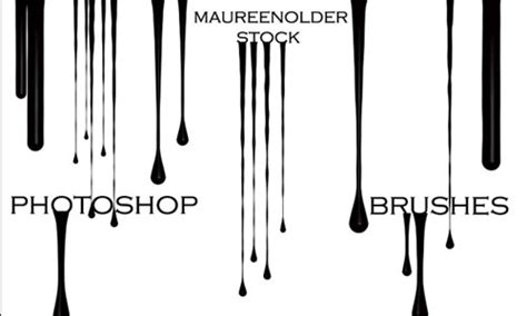 Free 200 Drip Photoshop Brushes Naldz Graphics
