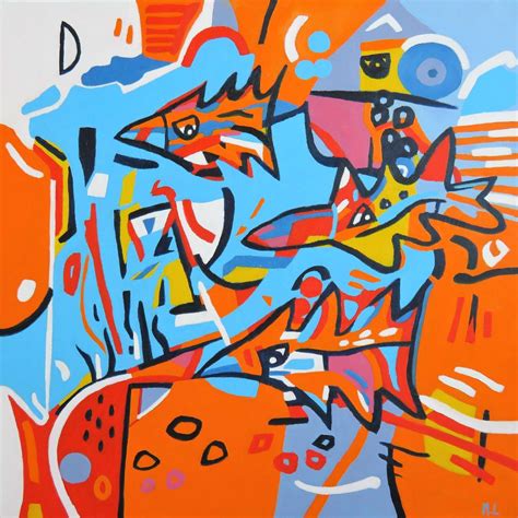 Les Poissons By Michaël Lefevre Buy Art Online Rise Art