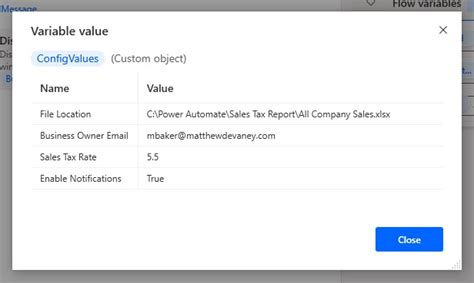 Simplify Flow Settings With A Config File In Power Automate Desktop