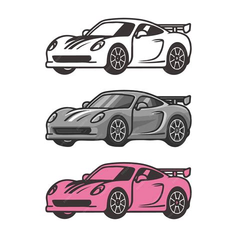 Premium Vector Classic Car Silhouette Vector Illustration