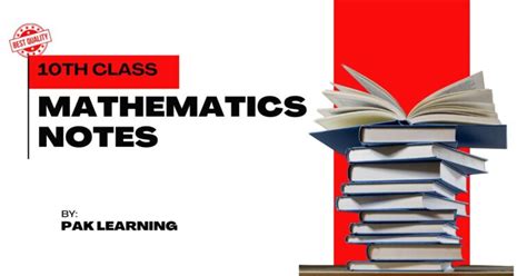 Class 10 Maths Notes Free Pdf Download