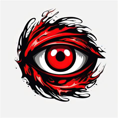 An Eye With A Red Eye That Has A Red Eye Premium Ai Generated Image