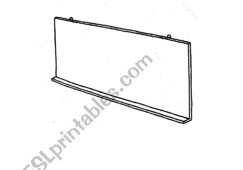 Classroom Objects Flash Cards ESL Worksheet By Tehpoeylee