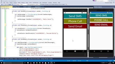 using sms email phone call with xamarin forms youtube