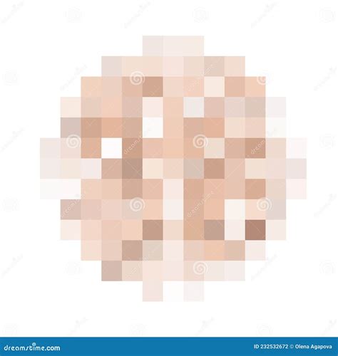 Censored Pixel Round Bar Nudity Skin Or Sensitive Text Adult Content Cover Censored Picture