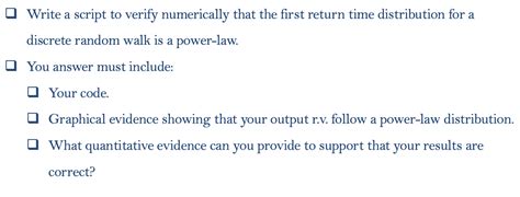Solved Write A Script To Verify Numerically That The First