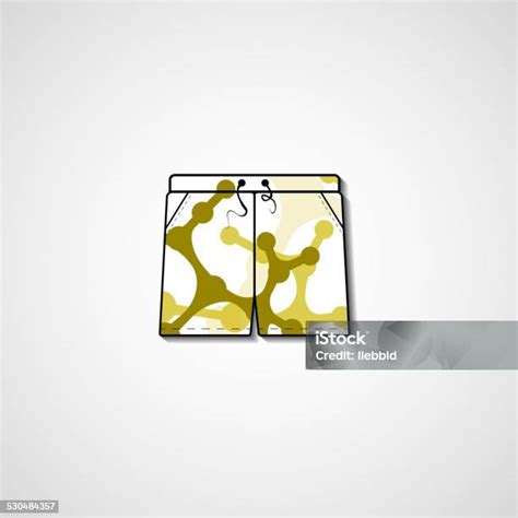 Ilustrasi Abstrak Pada Celana Pendek Ilustrasi Stok Unduh Gambar