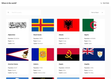 Rest Api Countries Using Nextjs And Tailwindcss Coding Challenge