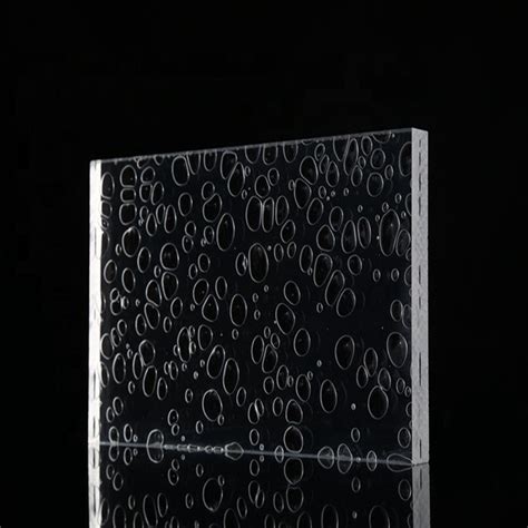 Decorative 30mm 50mm Thick Acrylic Sheet Acrylic Water Bubble Wall Panel