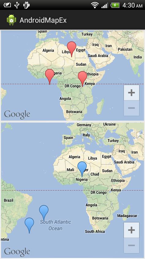 Android Er Dual MapFragment Of Google Maps Android API V2