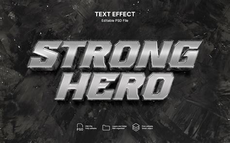 Premium Psd Strong Text Effect