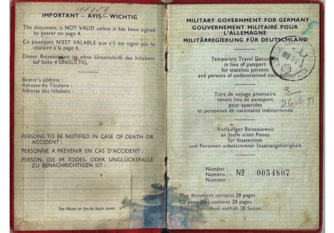 1950 Superb Amg Stateless Passport Our Passports