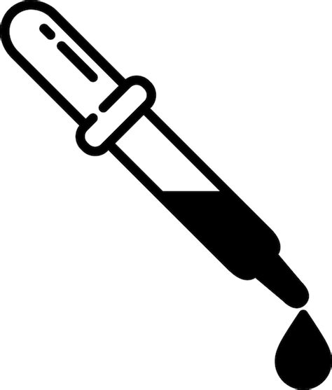Premium Vector Dropper Glyph And Line Vector Illustration