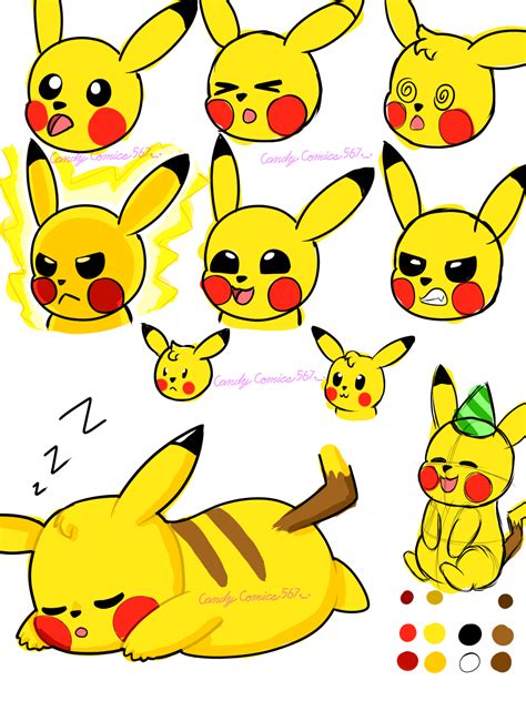 Pikachu Sketches By Candycomics567 On Deviantart