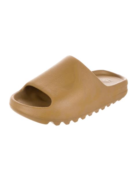 Adidas Yeezy Yeezy X Adidas Ochre Slides Brown Sandals Shoes WYEEZ The RealReal