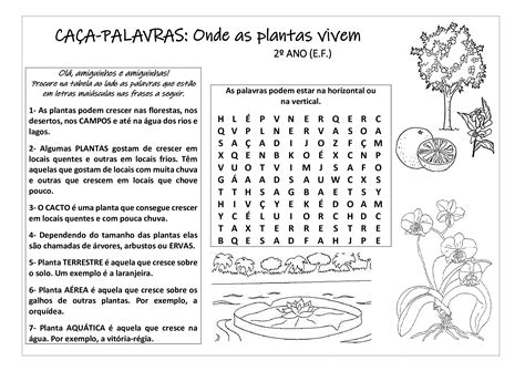 Caça Palavras Médio Plantas Retoedu
